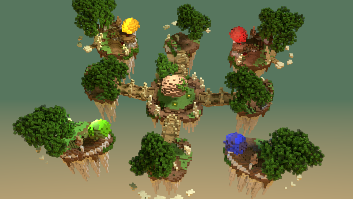 BedWars Map - Mushrooms | Chunkfactory